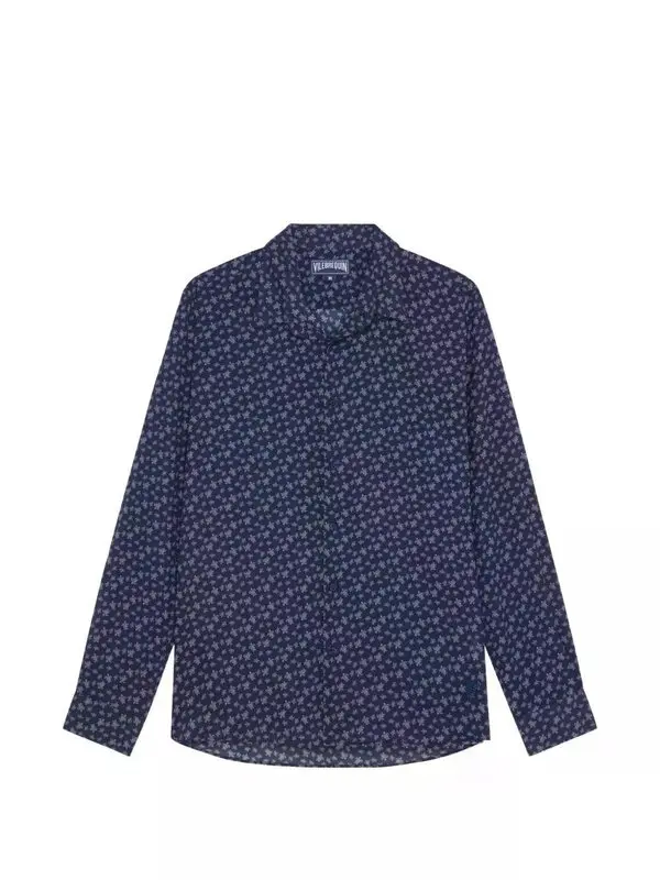 Vilebrequin Printed Cotton Shirt - Blue