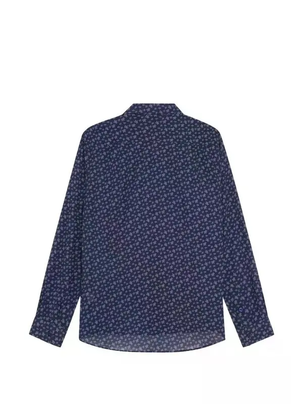 Vilebrequin Printed Cotton Shirt - Blue