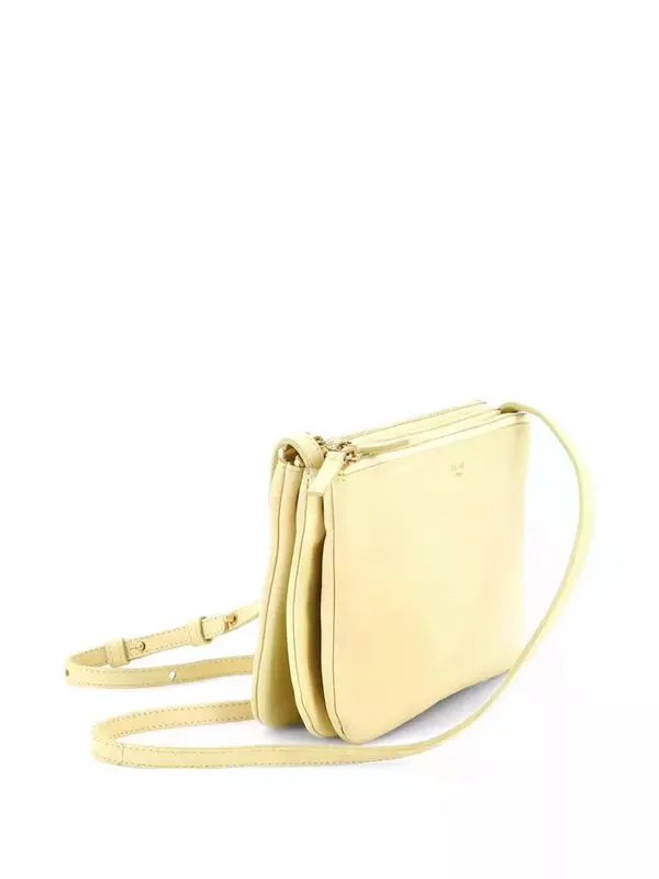Celine Trio Leather Small Crossbody Bag - Yellow