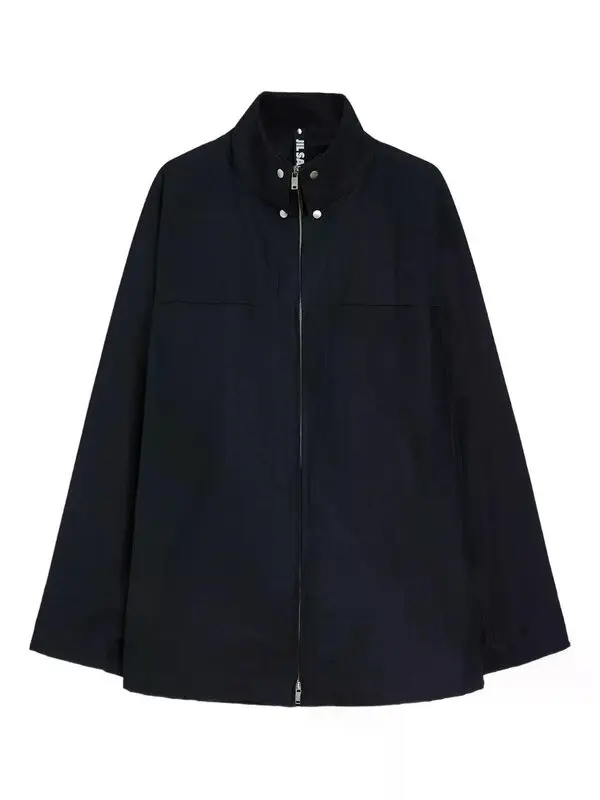 JIL SANDER Textured Stand Collar Jacket