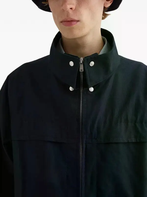 JIL SANDER Textured Stand Collar Jacket