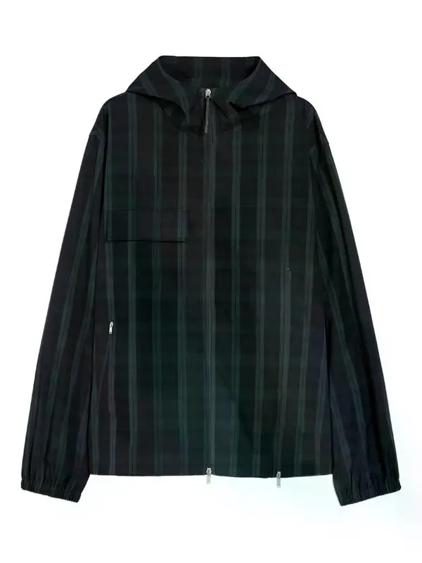 JIL SANDER Check Print Zipped Blouson