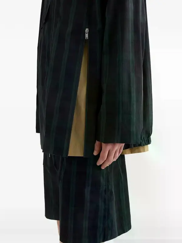JIL SANDER Check Print Zipped Blouson
