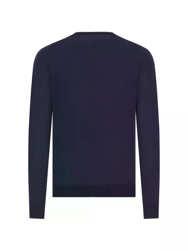 Prada Embroidered Fine-knit Sweater