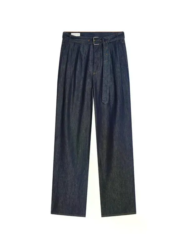Dries Van Noten Belted Wide-leg Jeans - Blue