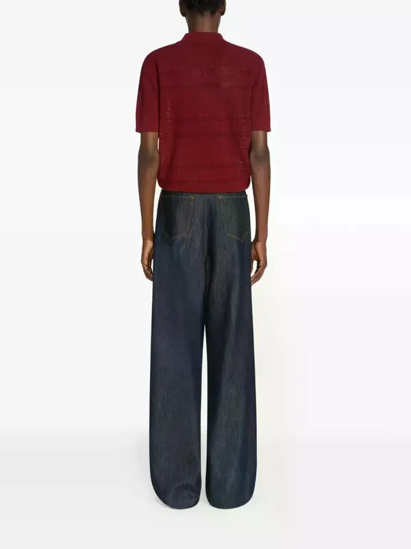 Dries Van Noten Belted Wide-leg Jeans