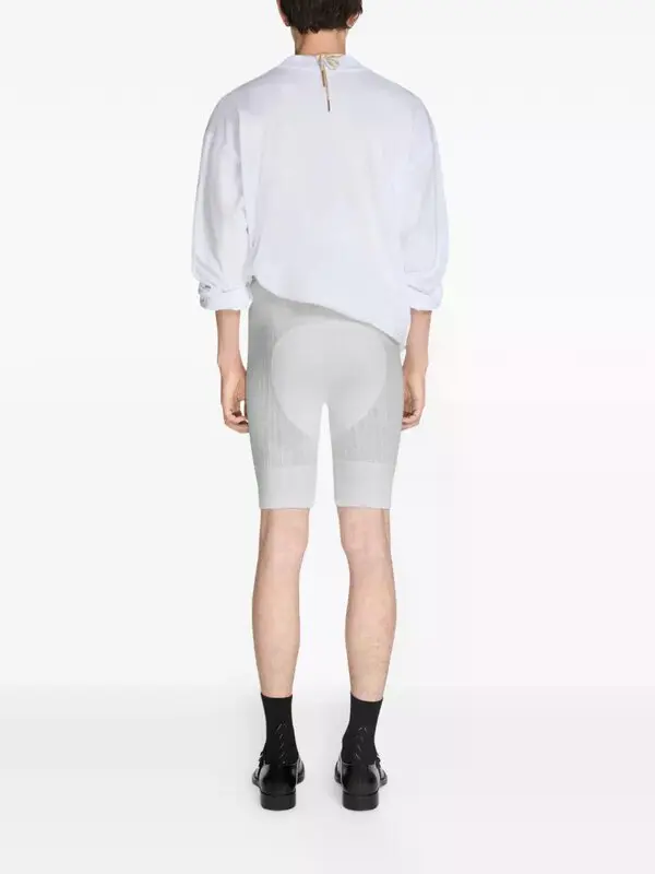 Dries Van Noten Cotton Knit Shorts - Grey