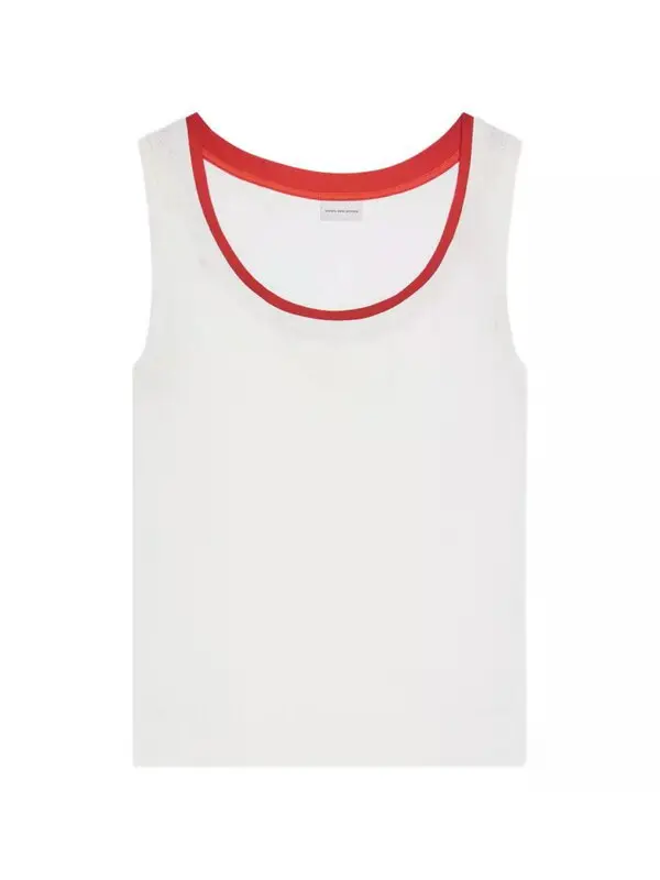 Dries Van Noten Cotton Tank Top - White