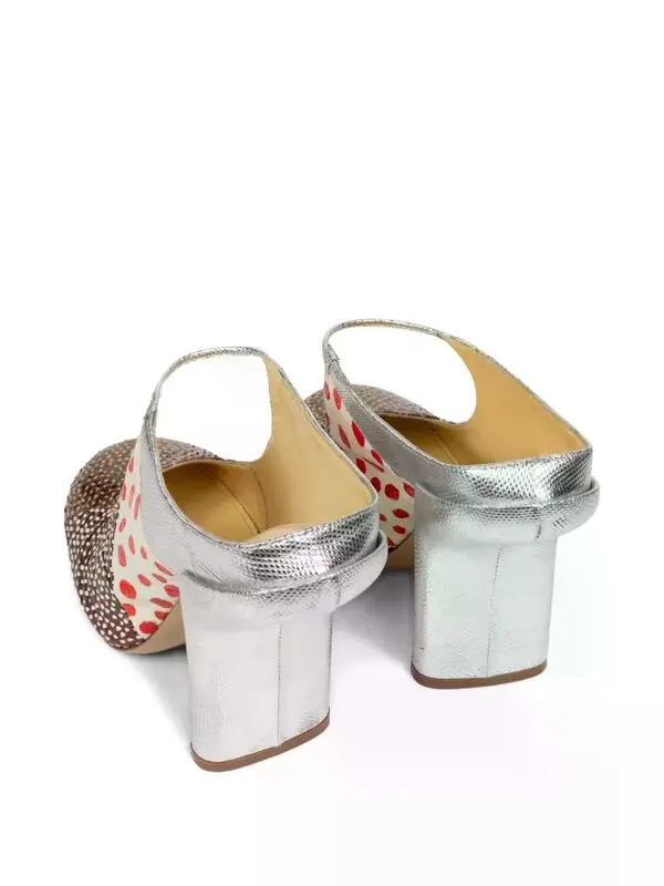 Dries Van Noten Heeled Mules - Silver