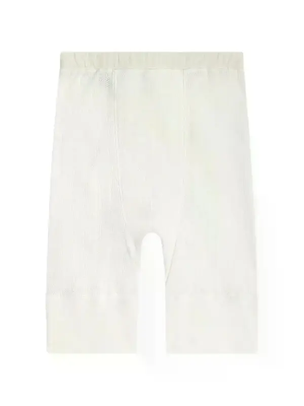 Dries Van Noten Pointelle Knit Shorts - Neutrals