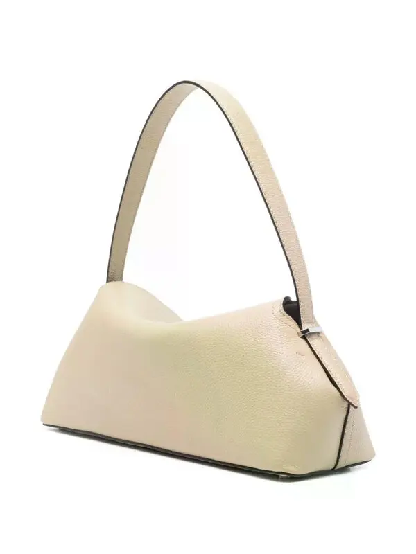 TOTEME Medium T-lock Grained-leather Shoulder Bag - Neutrals