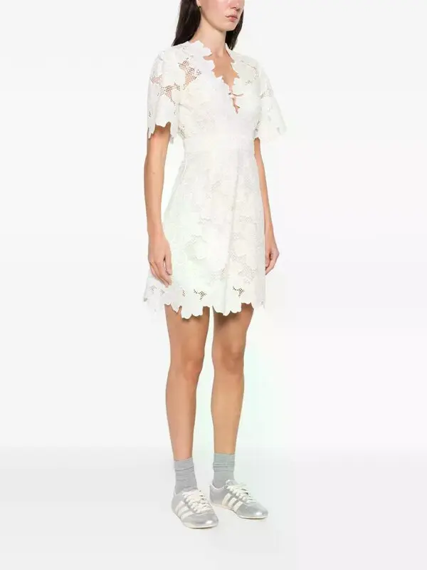 Sandro Lace V-neck Mini Dress