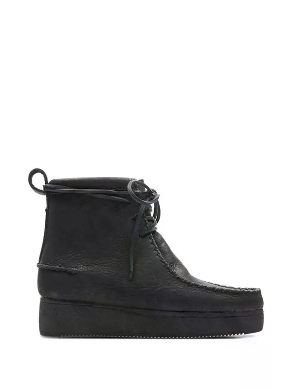 Clarks Lace-up Platform Shoes - Black