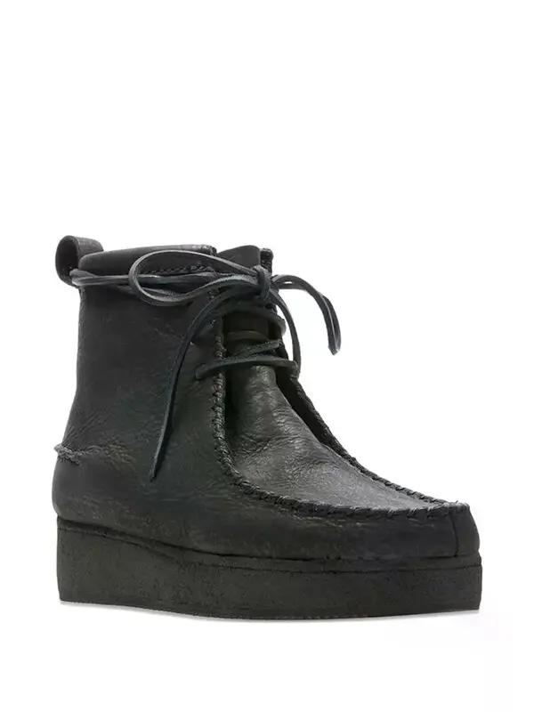 Clarks Lace-up Platform Shoes - Black