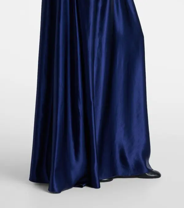 FFORME Satin Maxi Dress - Blue