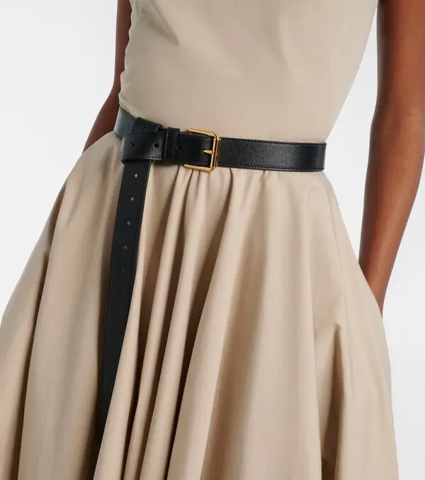 Givenchy Voyou Leather Belt - Black