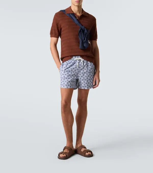 Frescobol Carioca Vidal Knit Cotton Polo Shirt