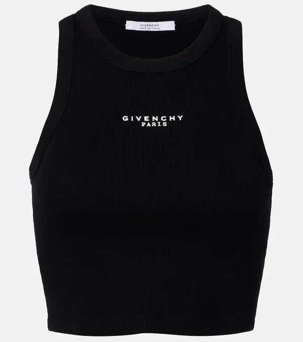 Givenchy Cropped Logo Cotton Tank Top