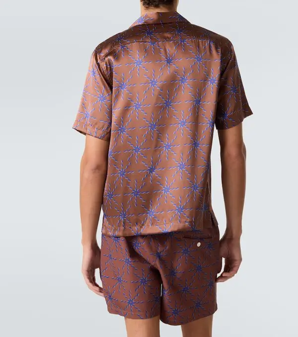 Frescobol Carioca Roberto Silk Shirt - Brown