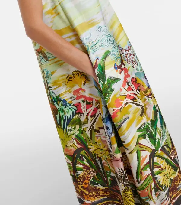 ALEMAIS Jungle Boogie Halterneck Maxi Dress