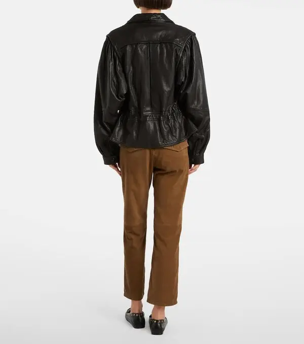 Isabel Marant Étoile Suede Straight-leg Pants