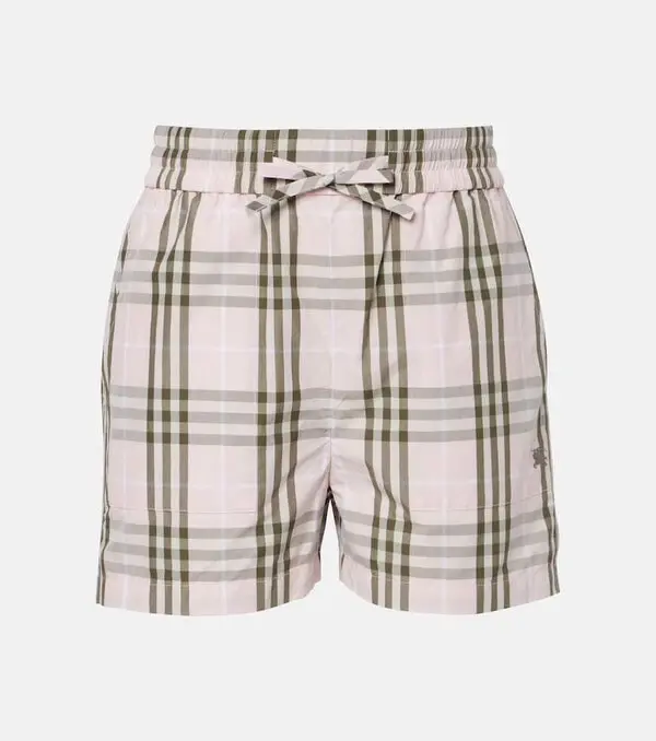 Burberry Check Cotton Shorts