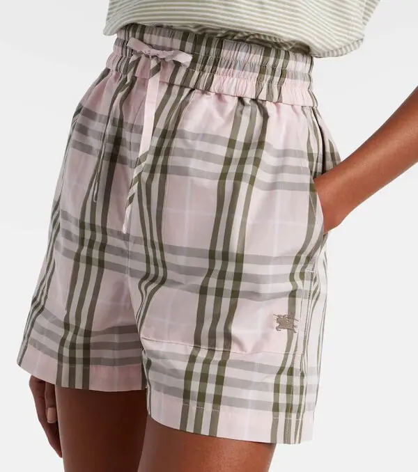 Burberry Check Cotton Shorts