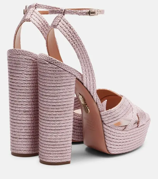 AQUAZZURA Sundance Plateau Platform Sandals