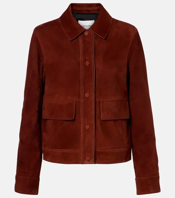 YVES SALOMON Suede Leather Jacket