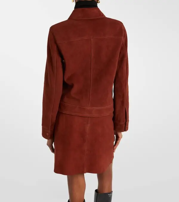 YVES SALOMON Suede Leather Jacket