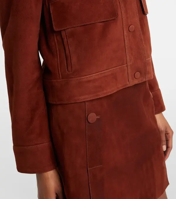 YVES SALOMON Suede Leather Jacket