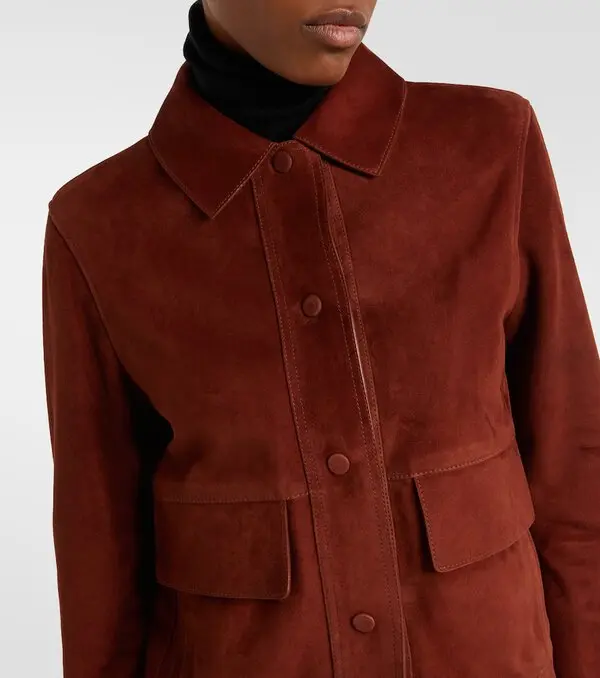 YVES SALOMON Suede Leather Jacket