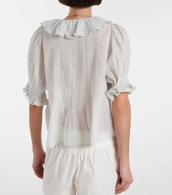 DÔEN Embroidered Cotton Shirt