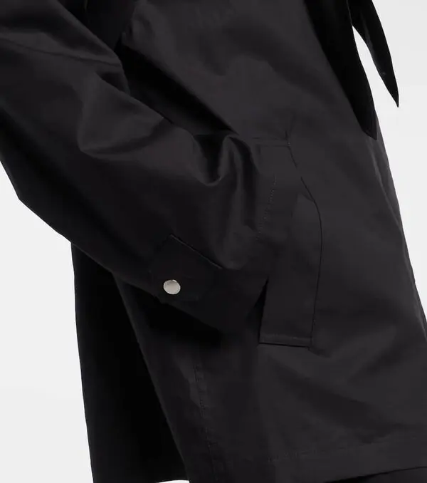 TOTEME Scarf-detailed Cotton Jacket - Black