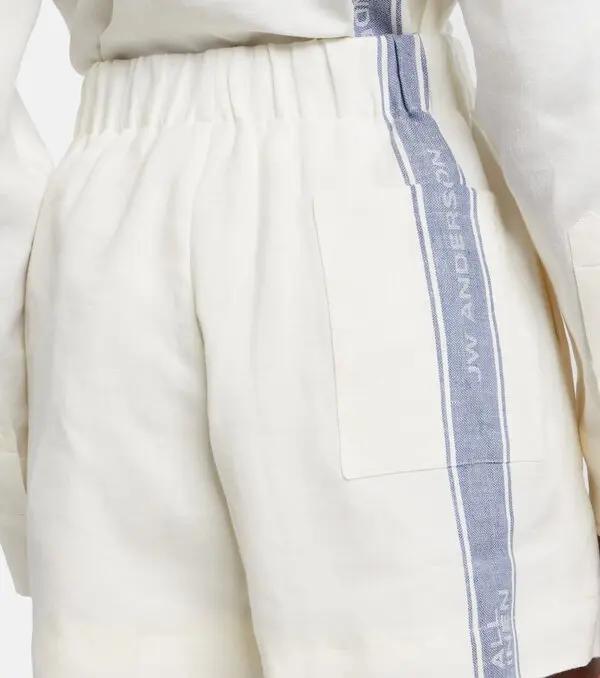JW Anderson Linen Shorts - White
