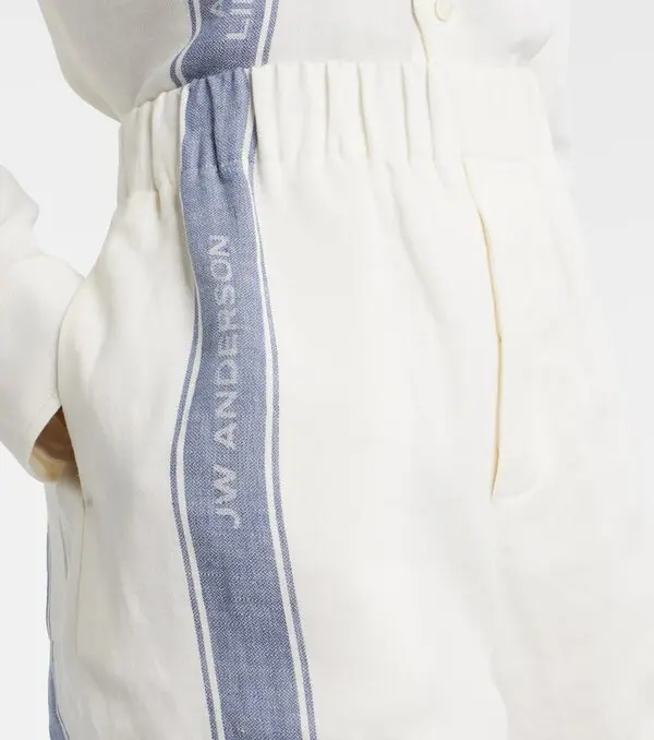 JW Anderson Linen Shorts - White