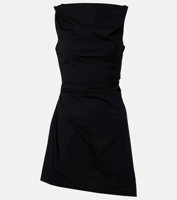 Staud Callie Asymmetric Cotton Minidress