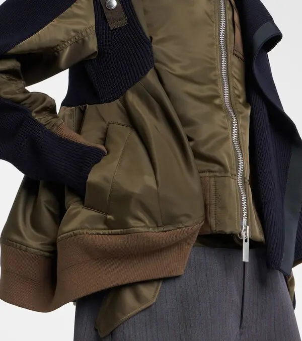 Sacai Paneled Blouson Jacket