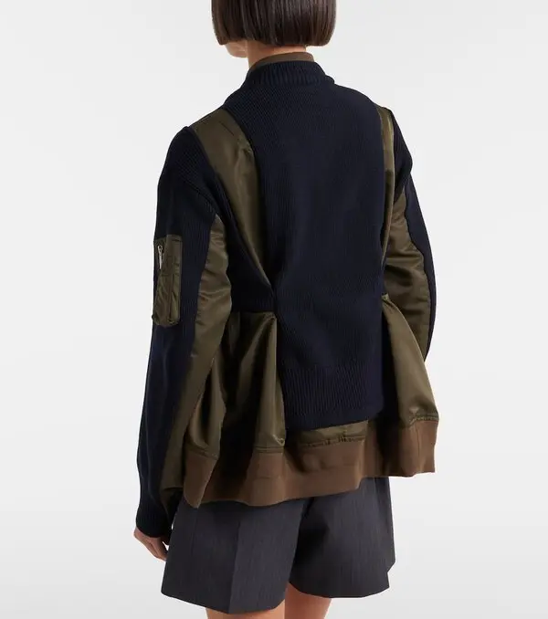 Sacai Paneled Blouson Jacket