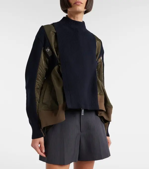 Sacai Paneled Blouson Jacket