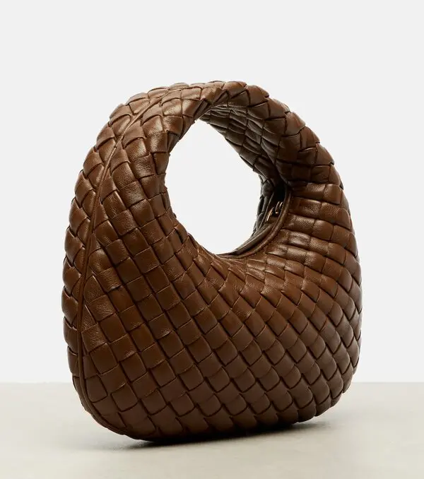 Bottega Veneta Baby Veneta Leather Top-handle Bag - Brown