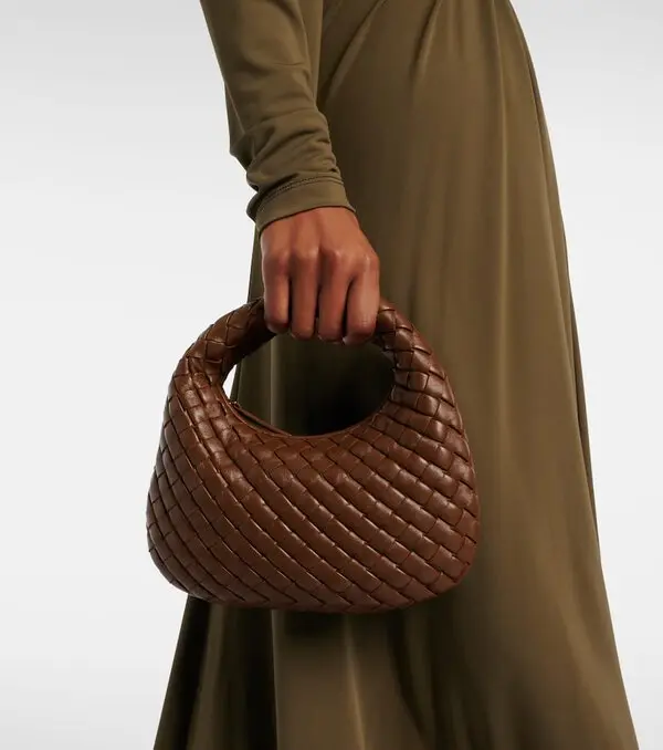 Bottega Veneta Baby Veneta Leather Top-handle Bag - Brown