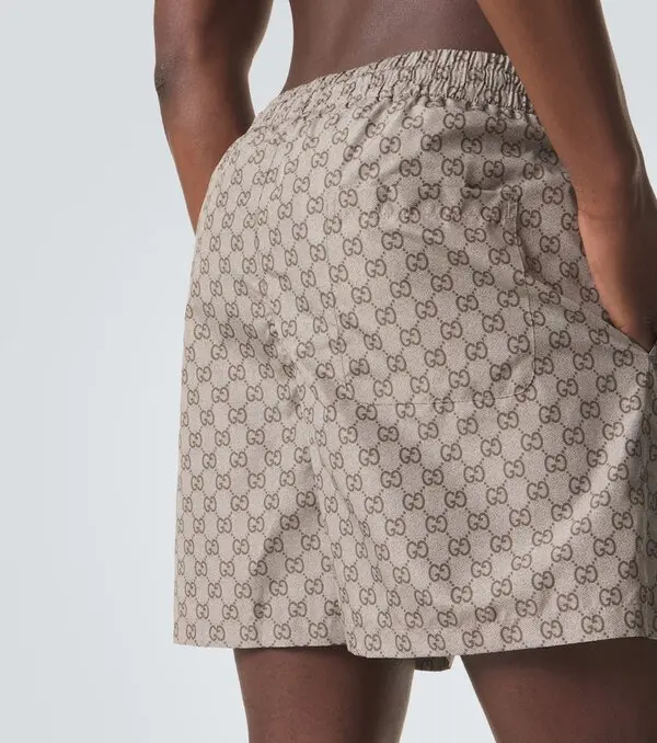 Gucci Gg Print Swim Trunks