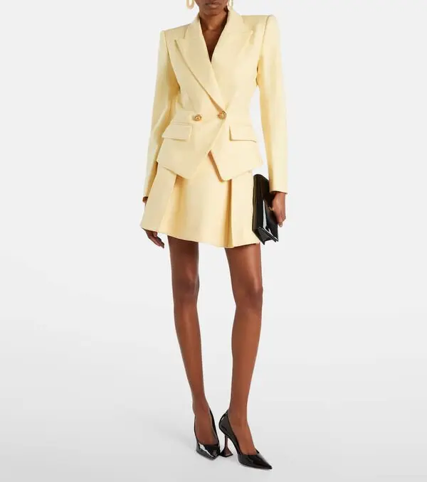Balmain Double-breasted Blazer - Yellow