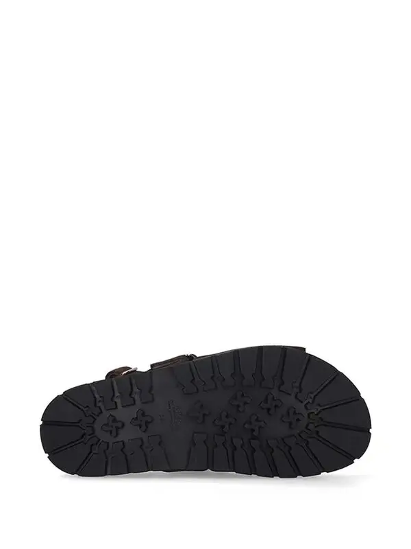 A.p.c. Suede Flat Sandals With Buckle Fastening
