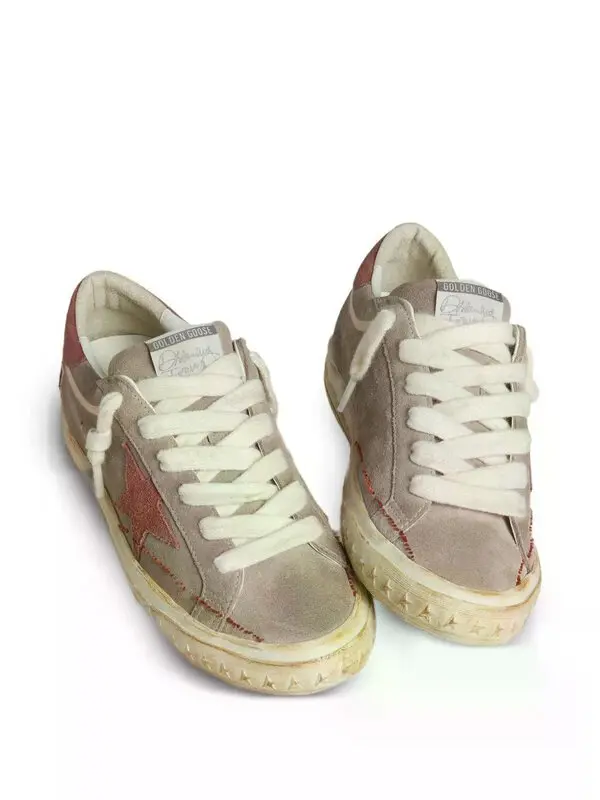 GOLDEN GOOSE Super-star Distressed Suede Sneakers