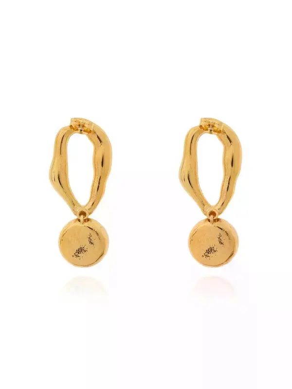 FORTE_FORTE Crystal-embellished Sculpted Dangle Earrings