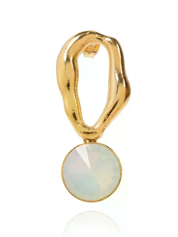 FORTE_FORTE Crystal-embellished Sculpted Dangle Earrings