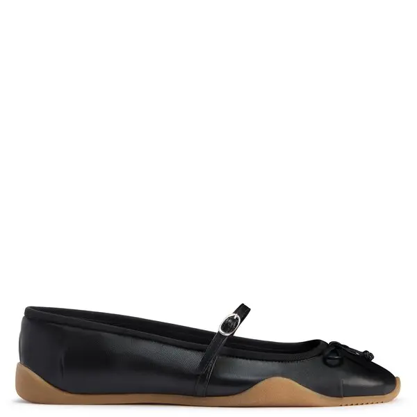 GIUSEPPE ZANOTTI Mary Jane Ballet Flats With Buckle Detail - Black