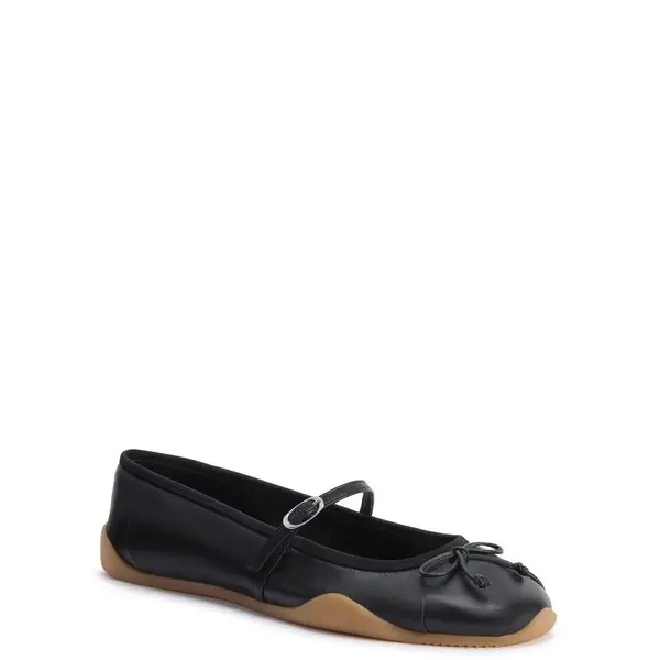 GIUSEPPE ZANOTTI Mary Jane Ballet Flats With Buckle Detail - Black